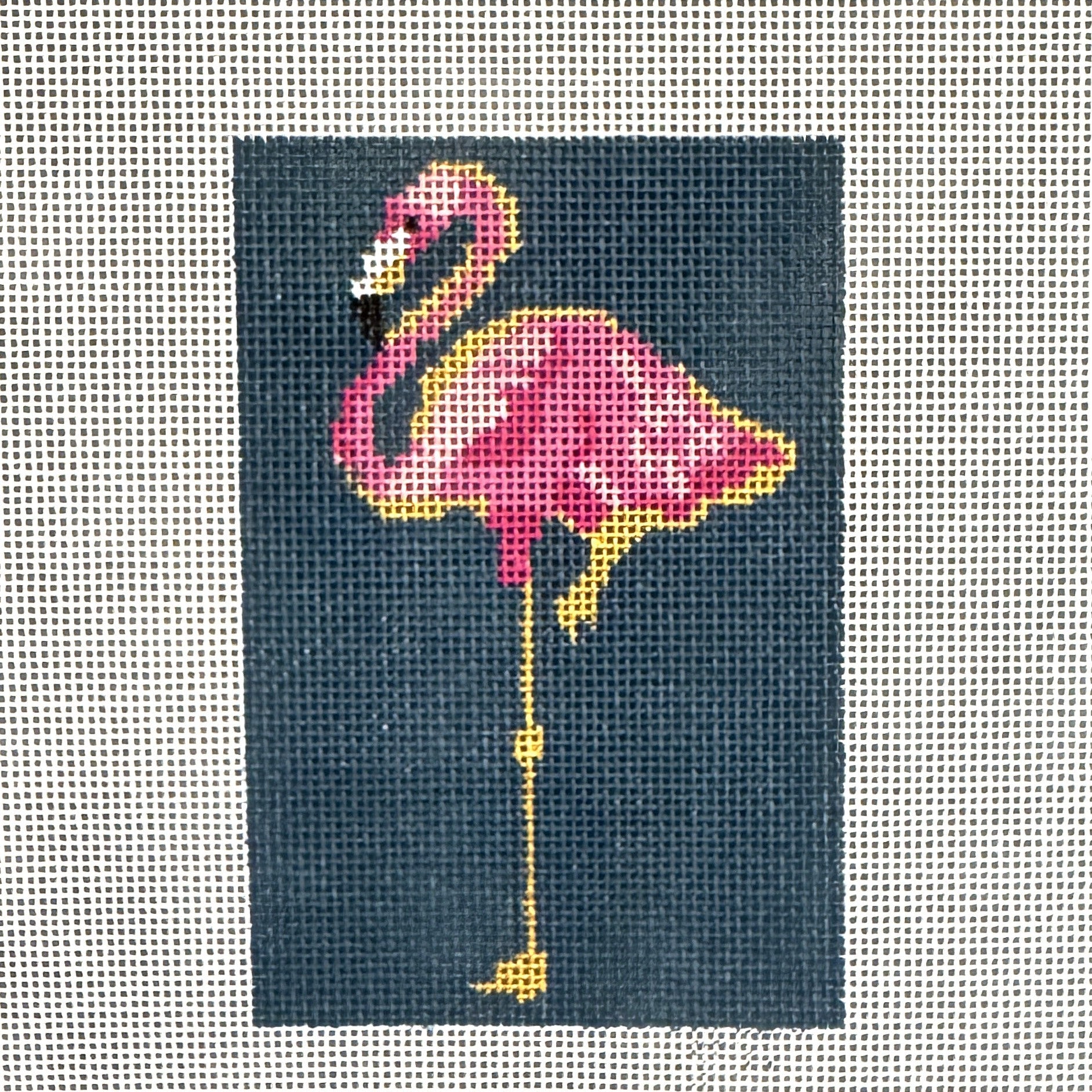 Flamingo (Pre-Order) – Three Petals Needlepoint